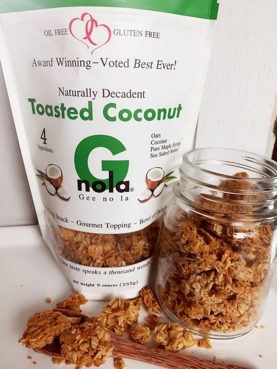 Toasted Coconut - Full Case 8 Bags – G-nola